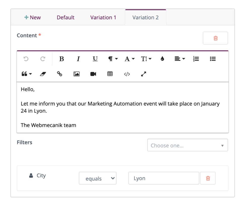 How to create a dynamic content in an email? – Webmecanik