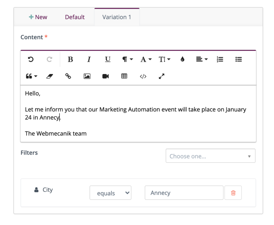 How to create a dynamic content in an email? – Webmecanik